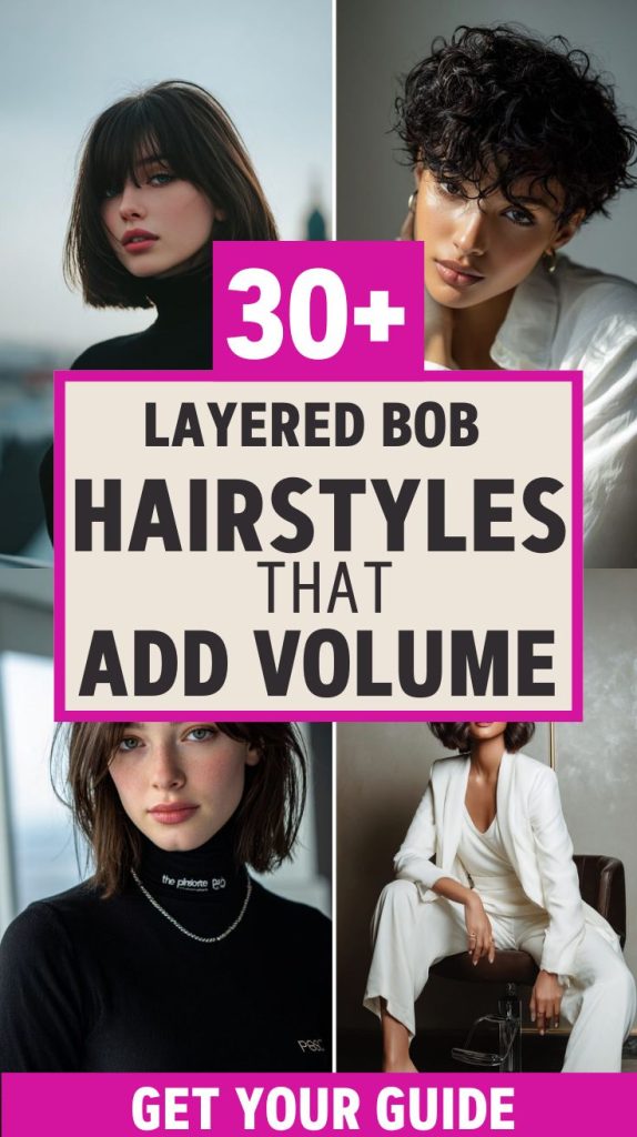 30 Cute Layered Bob Hairstyles That Add Volume